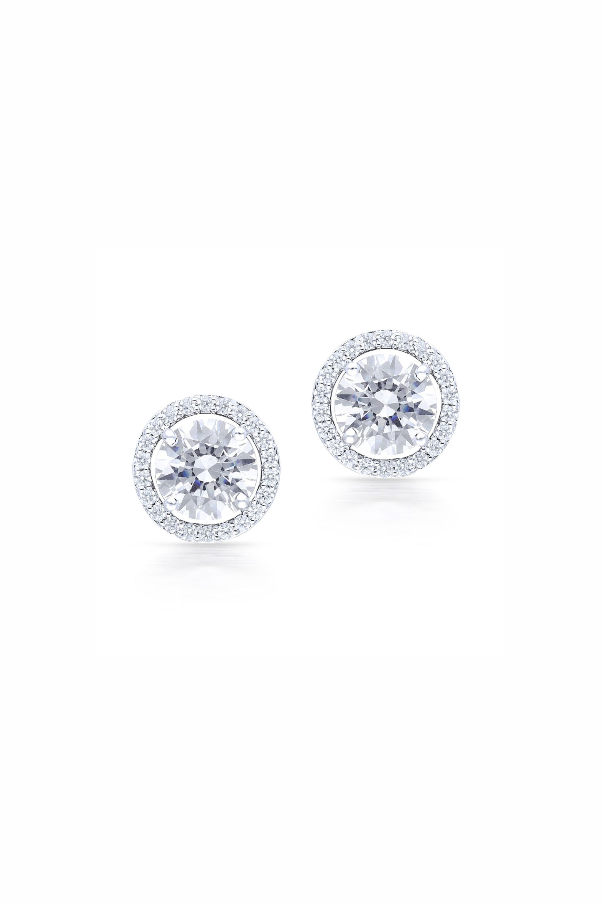 Round Clustered Stud Earrings